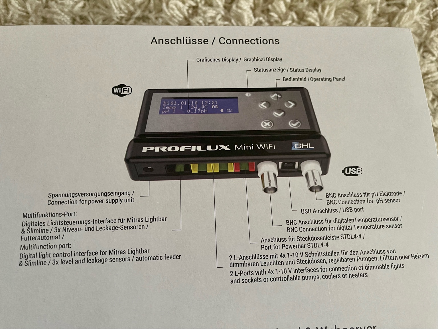 Продам новый аква компьютер GHL ProfiLux MINI WI-FI , white - БАРАХОЛКА ...